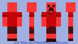 Red Creeper Minecraft Skin