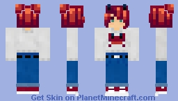 Cute Crab Girl Minecraft Skin
