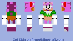 sega cd amy rose Minecraft Skin