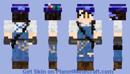 Purple fisher Minecraft Skin