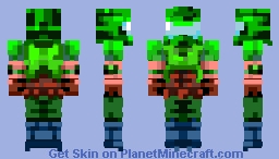 W Doom character Minecraft Skin