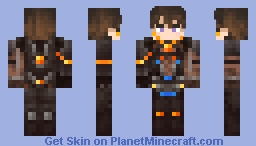 Caleb love and deepspace x-02 Minecraft Skin