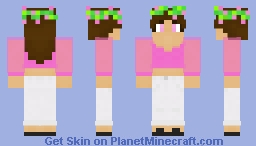 Pink summer Minecraft Skin