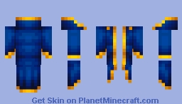 Cleora's blue cloak as an overlay Minecraft Skin
