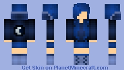 Princess Luna (Faceless Version For Animations) Minecraft Skin