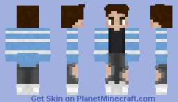 Blue Spring Sweater Minecraft Skin