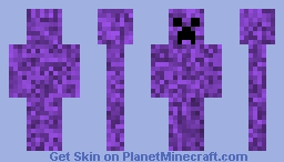 Amethyst Creeper Minecraft Skin
