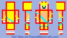 Super sonic 2 Minecraft Skin
