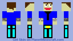 blue elegant Minecraft Skin