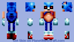 Sonic exe Minecraft Skin