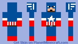 Captain america Minecraft Skin