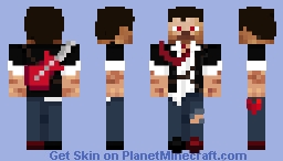 Rejects Skizz - red life Minecraft Skin