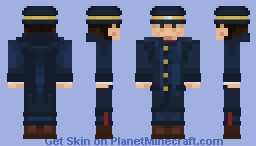 Golden Kamuy - Tsukishima Hajime Minecraft Skin
