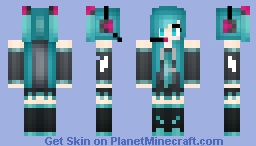 Hatsune Miku Minecraft Skin