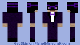 Purple Mage Tux Minecraft Skin