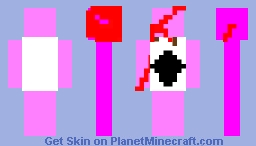 Pink with less blood Minecraft Skin