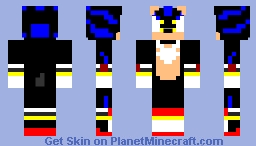 What if Sonow the hedgehog fusion Minecraft Skin