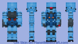 MS-07B-3 Gouf Custom (Triple 35mm Gatling Gun) Minecraft Skin