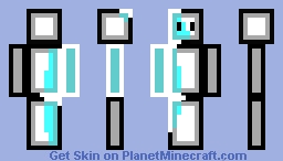 Evil Cyan Minecraft Skin