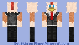 Skeluxe Skizzleman mixed with my skin Minecraft Skin