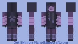 The purple Stranger Minecraft Skin