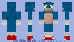 Sonic the Hedgehog Minecraft Skin