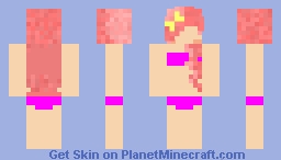 Bikini Fluttershy (V2) (Faceless Version For Animations) Minecraft Skin