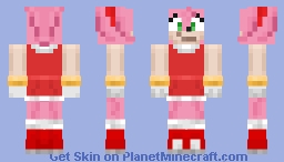 Amy Rose the Hedgehog Minecraft Skin