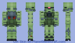 MS-06F-2 Zaku II F2 Type Minecraft Skin