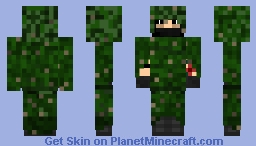 Masked Shade Minecraft Skin