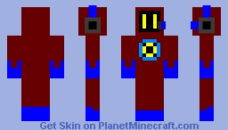 Robo-mania the robot YouTuber Minecraft Skin
