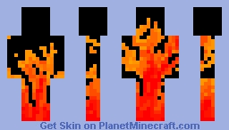 Messy Flames Minecraft Skin