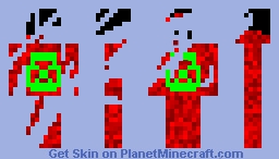 the void red man Minecraft Skin