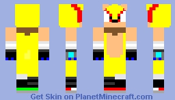 Multiversal super sonic blue Minecraft Skin