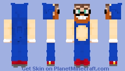 VortexKingPun - Sonic Onesie Minecraft Skin