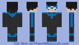 Nightwing Minecraft Skin