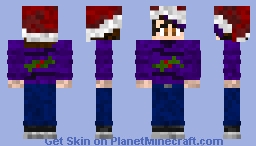 Purple Winter Holiday Minecraft Skin