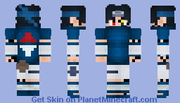 Kid Sasuke | Curse mark & Sharingan Minecraft Skin