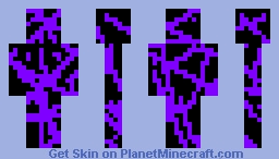 Purple Lightning Minecraft Skin
