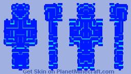 blue shadow Minecraft Skin