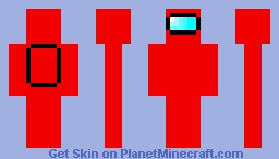 Among us Crewmate Minecraft Skin