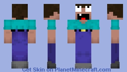 Noob Fear Looking Up Skin Minecraft Skin