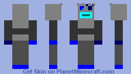 Gray avanced hulk Minecraft Skin