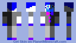 Gray avanced steve marionete Minecraft Skin