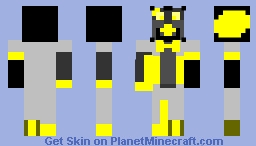 Gray ghost ruin factory parmalion Minecraft Skin