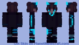 deamon blue Minecraft Skin