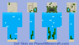 Zombie Nautlilus (Head only) Minecraft Skin