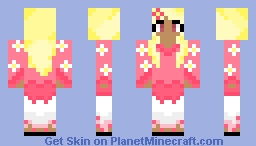 Black dress white pearls Minecraft Skin