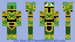 Frog Knight (updated colors) Minecraft Skin