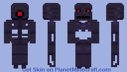 Obsidian Skeleton Minecraft Skin